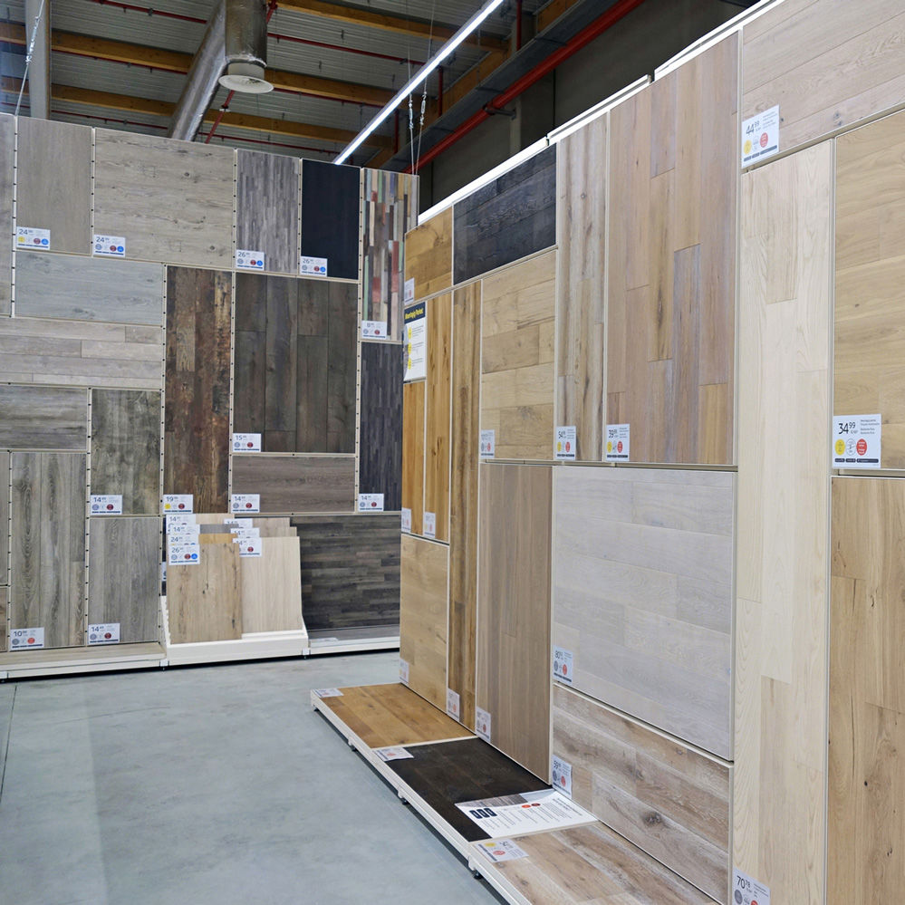 Metal tile display rack - Gondella - panel / for shop