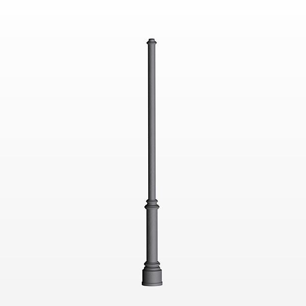 Lighting pole - LPC 001 - Ghisarredo - cast iron / steel / cast aluminum