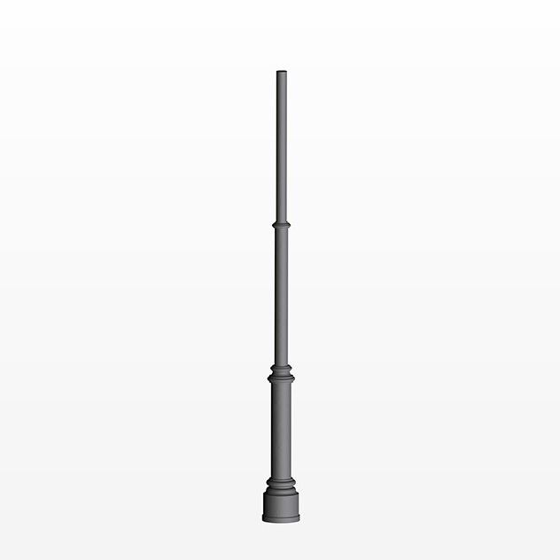 Lighting pole - LPR 001 - Ghisarredo - cast iron / steel / aluminum