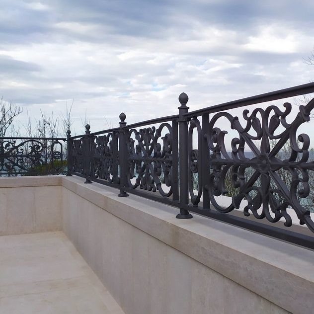 Cast iron railing - BR 16 - Ghisarredo - balustrade / indoor / outdoor
