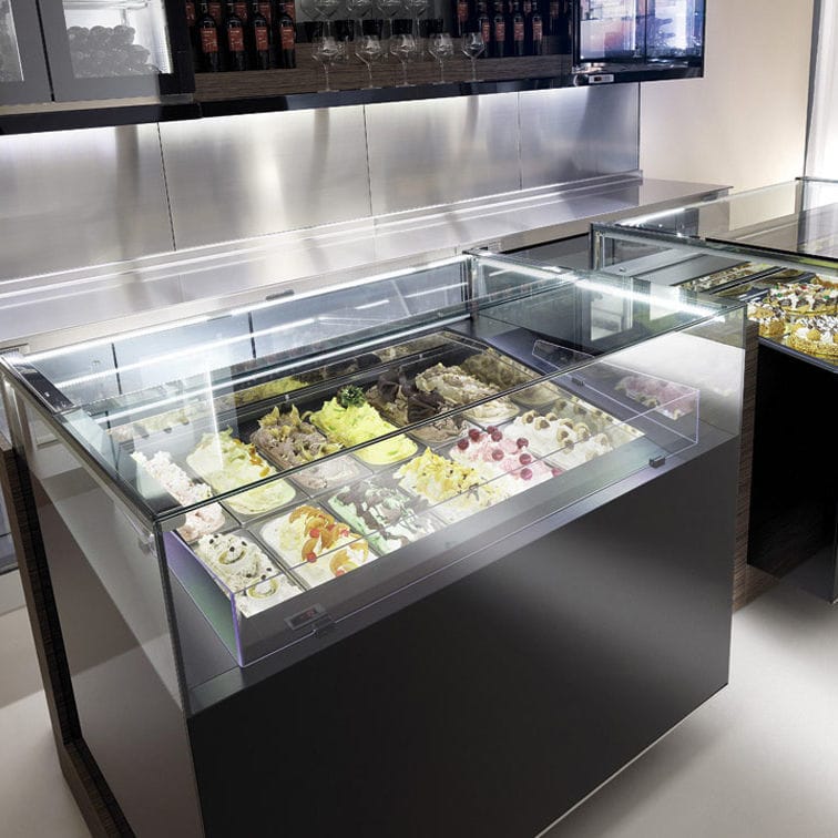 Counter refrigerated display case - ROSA PRO GELATO - Oscartek - for ...