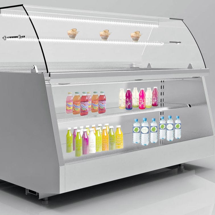 Counter refrigerated display case - CLASSIC COMBI - Oscartek - for shop ...