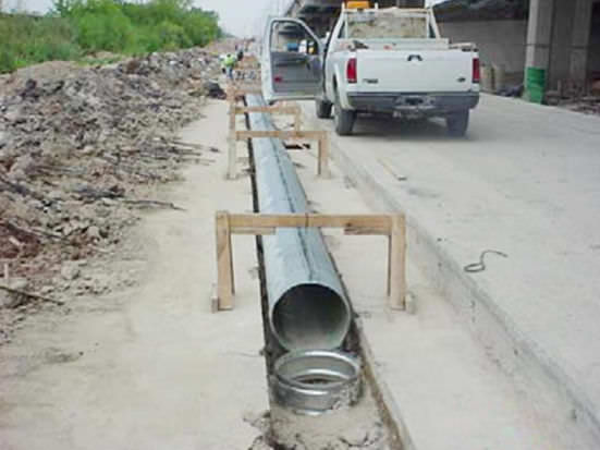 Steel pipework / for drainage systems - SLOTTED DRAIN™ - Contech