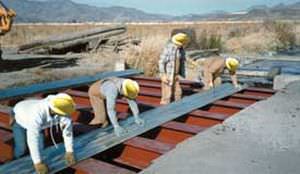 Galvanized steel bridge decking - PLANK - Contech