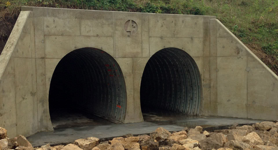 Curved sheet metal - LINER PLATE - Contech - corrugated / aluminum / steel