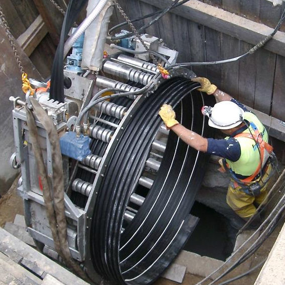 HDPE channeling - SPR™ PE - Contech - steel / for drainage systems