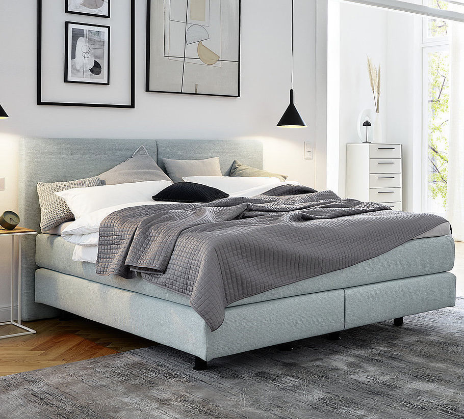 Double bed - EFORMA - Musterring - contemporary / upholstered / with ...