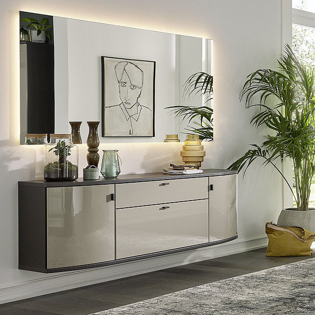 Wall-mounted sideboard - KIRA-SYSTEM-DIELEN - Musterring - contemporary ...