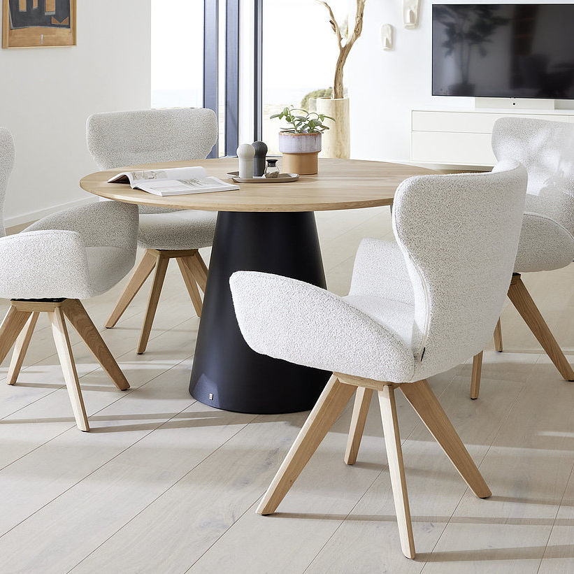 Contemporary dining table - JUSTB! SP150 - Musterring - wooden / wooden ...