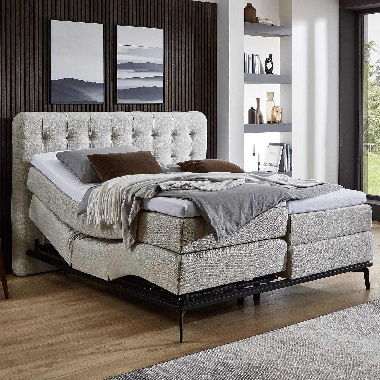 Double bed - DENIA - Musterring - contemporary / upholstered / with ...
