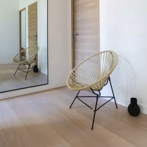 Contemporary armchair - Huatulco - BOQA - linen / leather / PVC