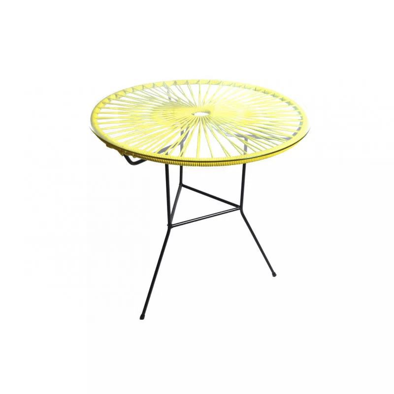 Contemporary dining table - Merida - BOQA - tempered glass / steel base ...