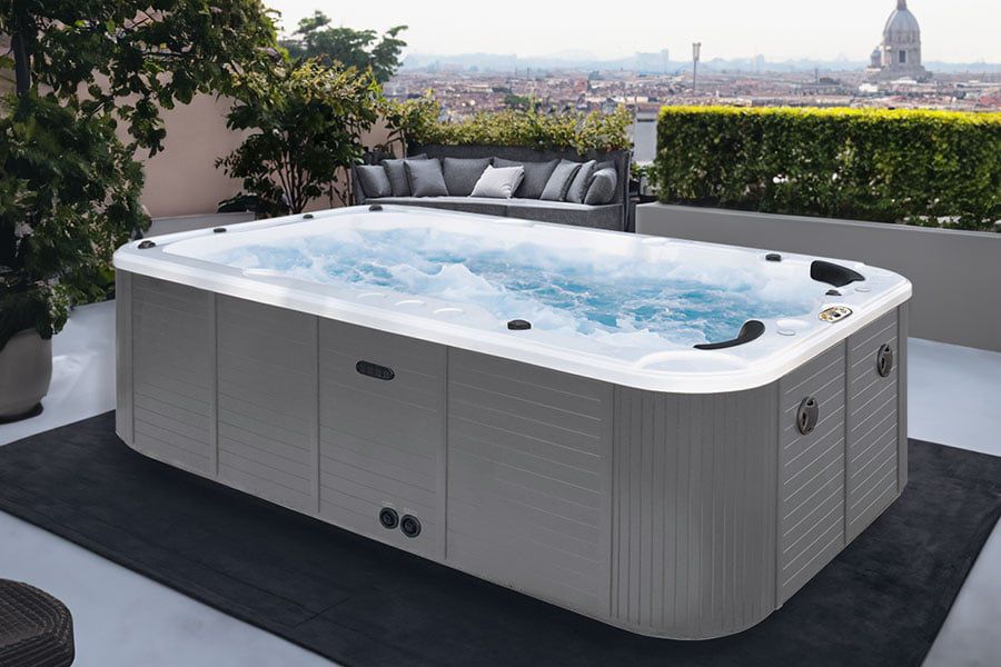 Built-in swim spa - BL-821 - Beauty Luxury - above-ground / rectangular ...