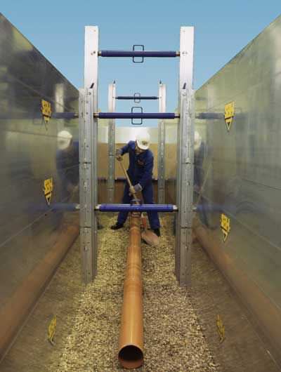 Aluminum shoring - 250 - SBH Tiefbautechnik