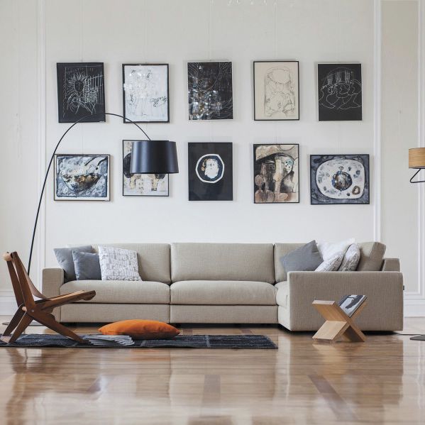 Modular sofa - CLASSIC - prostoria - corner / contemporary / polyester