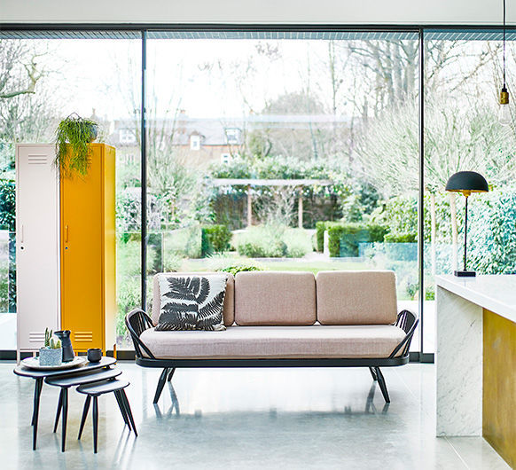 Traditional sofa - ORIGINALS : STUDIO COUCH - ercol - fabric / with ...