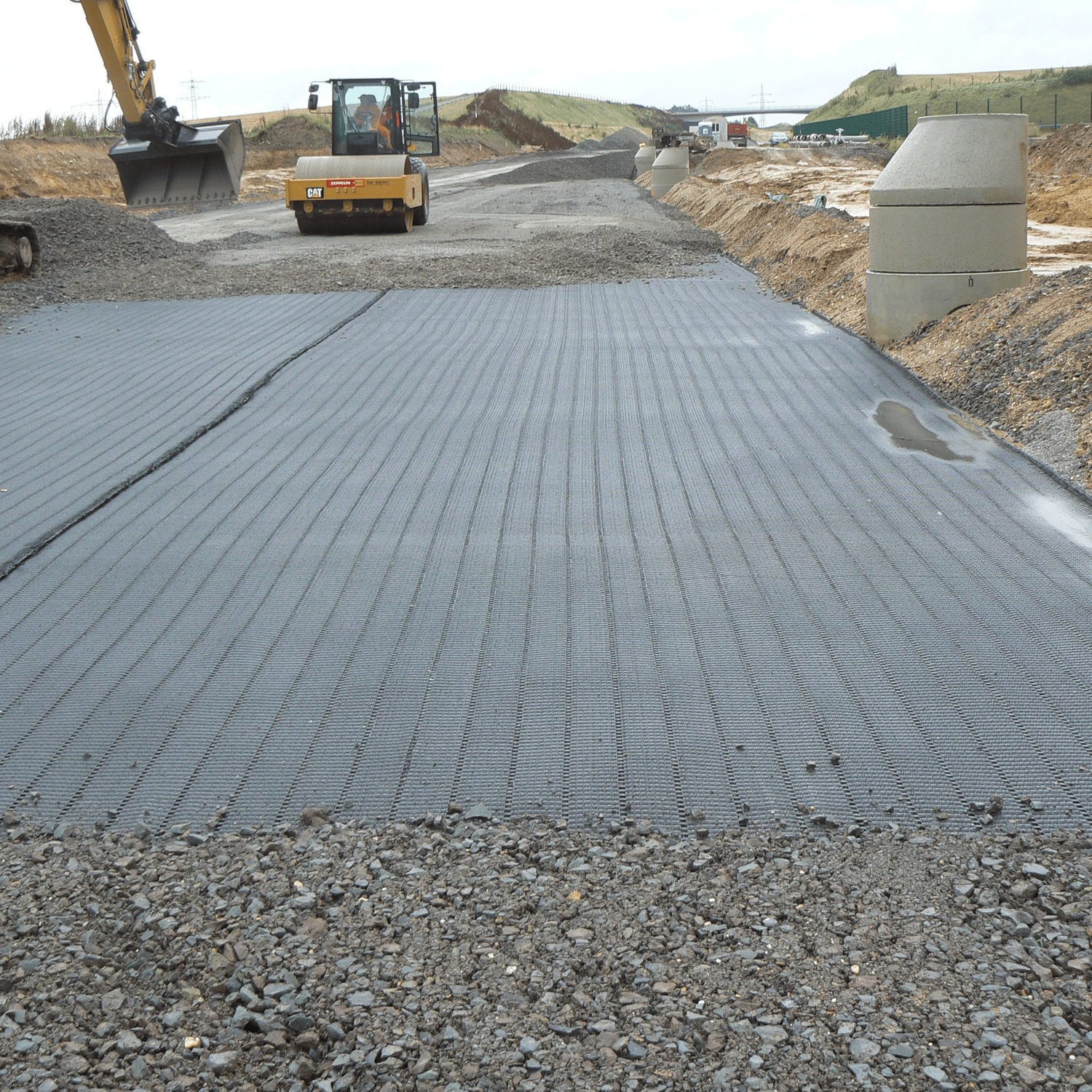Protection geogrid - Fortrac A - Huesker - reinforcement / for ...
