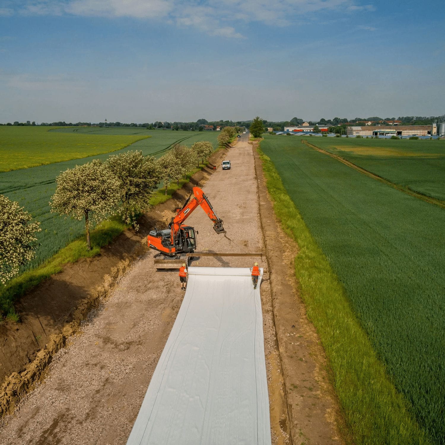 Woven geotextile - Stabilenka - Huesker - polyester / for consolidation ...