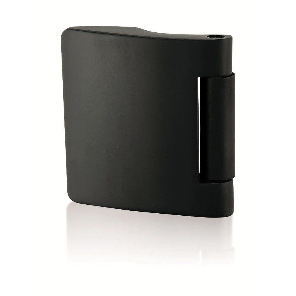 Glass door hinge - TRINITY - M&T 1997, a.s. - titanium / brass / black