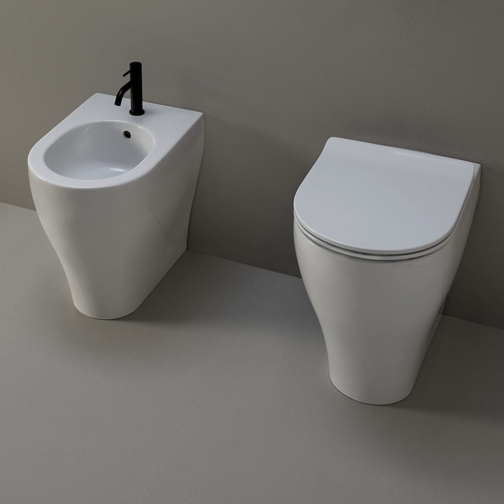 Back to wall bidet - AP214 - FLAMINIA - ceramic / handicapped