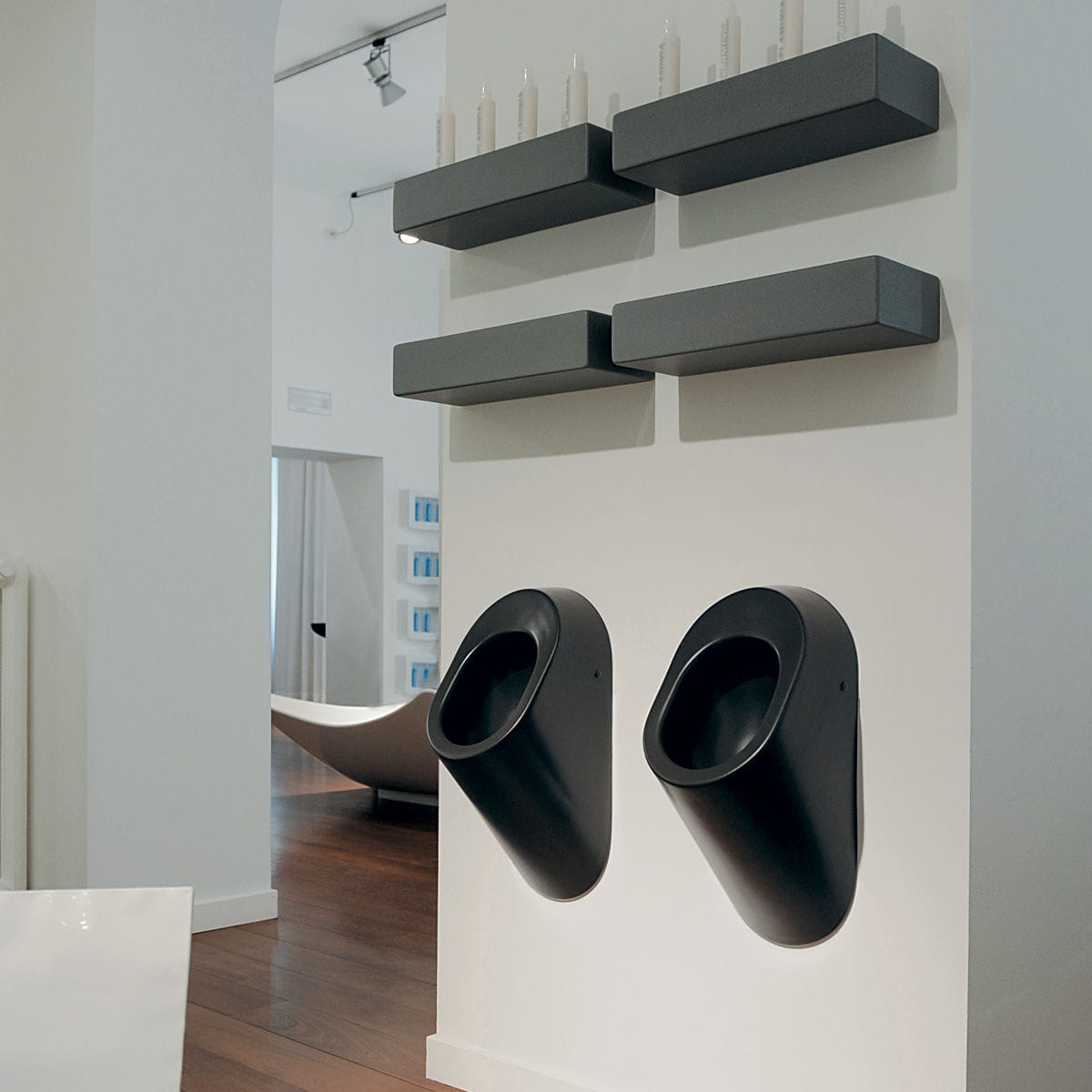 Wall-mounted urinal - KEY: KY29 - FLAMINIA - ceramic