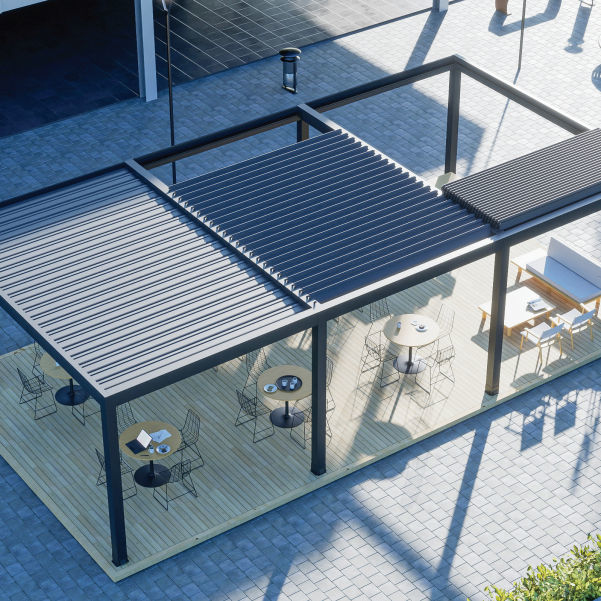 Self-supporting pergola - SKYMAX - PERGOLA AS - aluminum / stainless ...