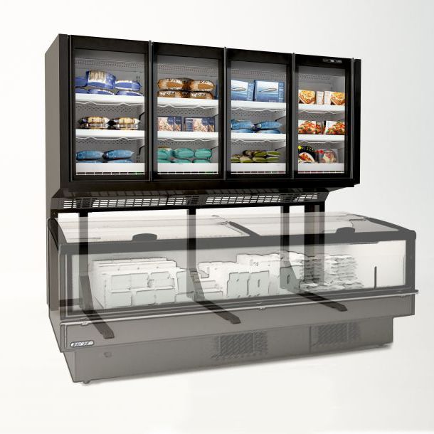 Upright refrigerated display case - ANTARCTIC - Frost-trol S.A. - for ...