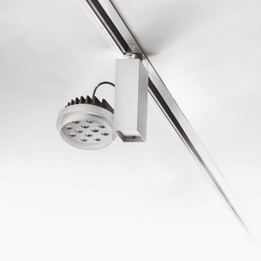 LED track light - SYSTEM - MACROLUX SRL - halogen / round / aluminum