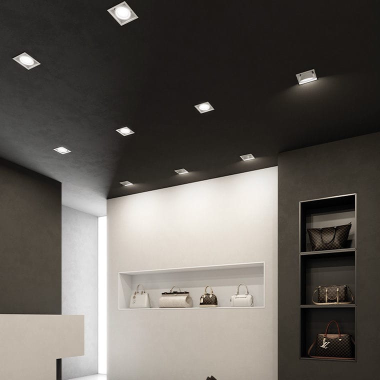 Recessed spotlight - MAU - Novalux s.r.l. - LED / round / square
