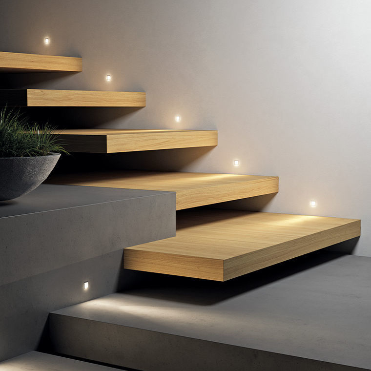 Built-in spotlight - NEWSTEP - Novalux s.r.l. - LED / round / square