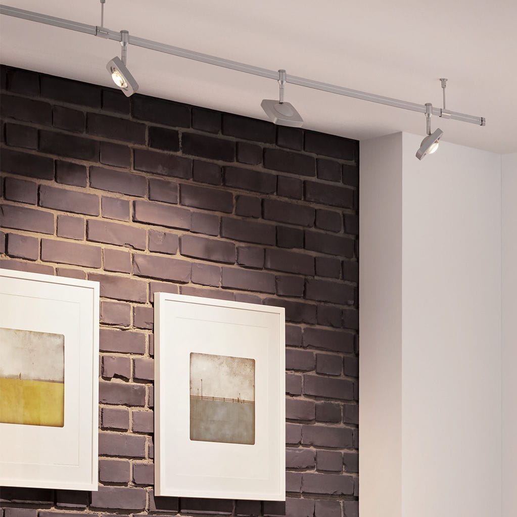 LED track light - KELVEEN - OLIGO - square / metal / glass