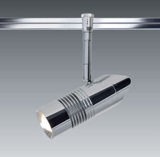 LED track light - A LITTLE BIT MORE - OLIGO - round / aluminum / glass
