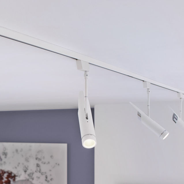 LED track light - AVIATION - OLIGO - round / aluminum / commercial