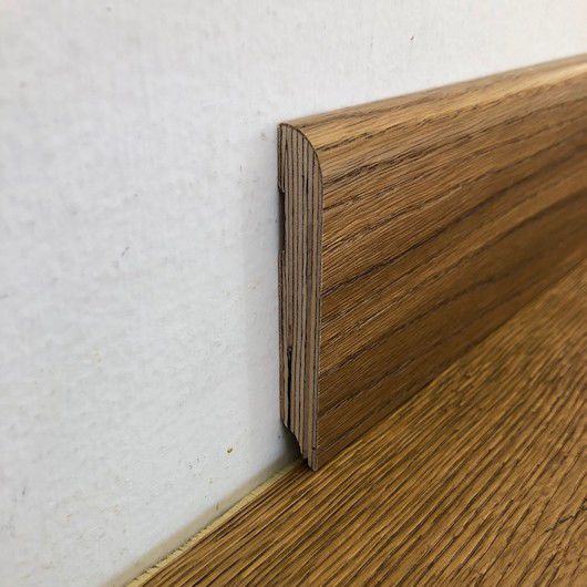Brown baseboard - BATTISCOPA - VIRAG S.R.L. - wooden / rectangular ...