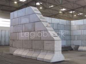 Solid concrete block - LEGIO-FUΒBLOCK® - Legio block - for foundations