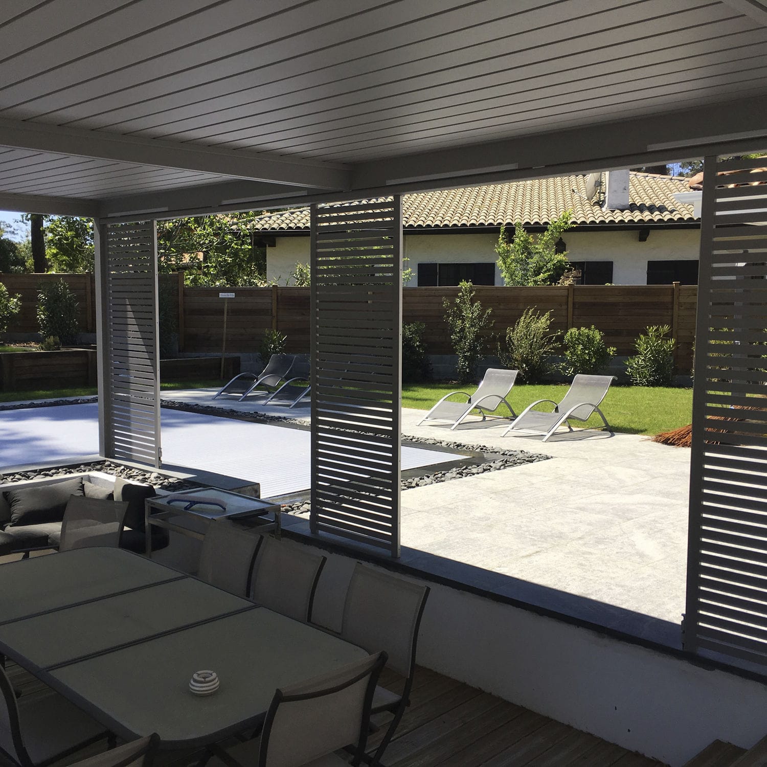 Aluminum sunshade - AXIUM solutions aluminium - stainless steel / for ...