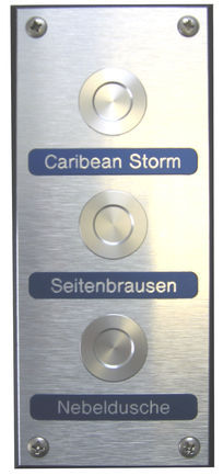 Push-button - ALU-DIBOND WITHOUT ILLUMINATION - WDT - Werner Dosiertechnik