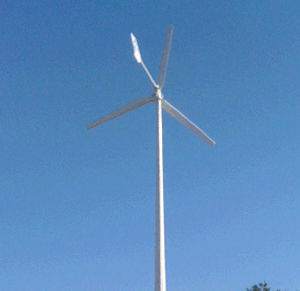 Horizontal-axis small wind turbine - AEOLOS-H 1000W - Aeolos - three-bladed