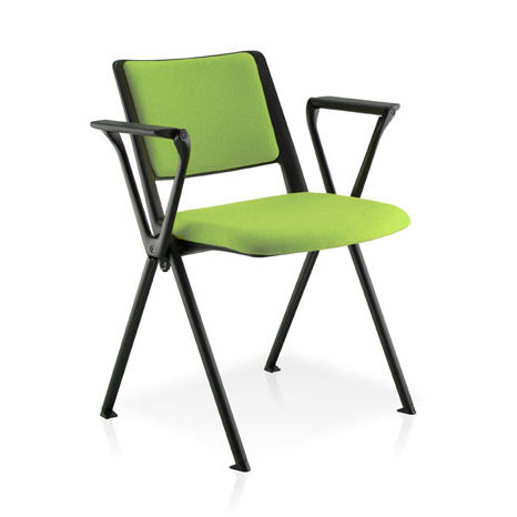 Contemporary visitor chair - SMASH - SOKOA - polypropylene / for public ...