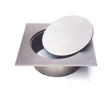 Stainless steel manhole cover - 0602 - Inoxsystem S.r.l. - round / with ...