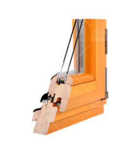 Wooden window - OPTIMA 68 SOFTLINE - VIDOK - casement / double-glazed