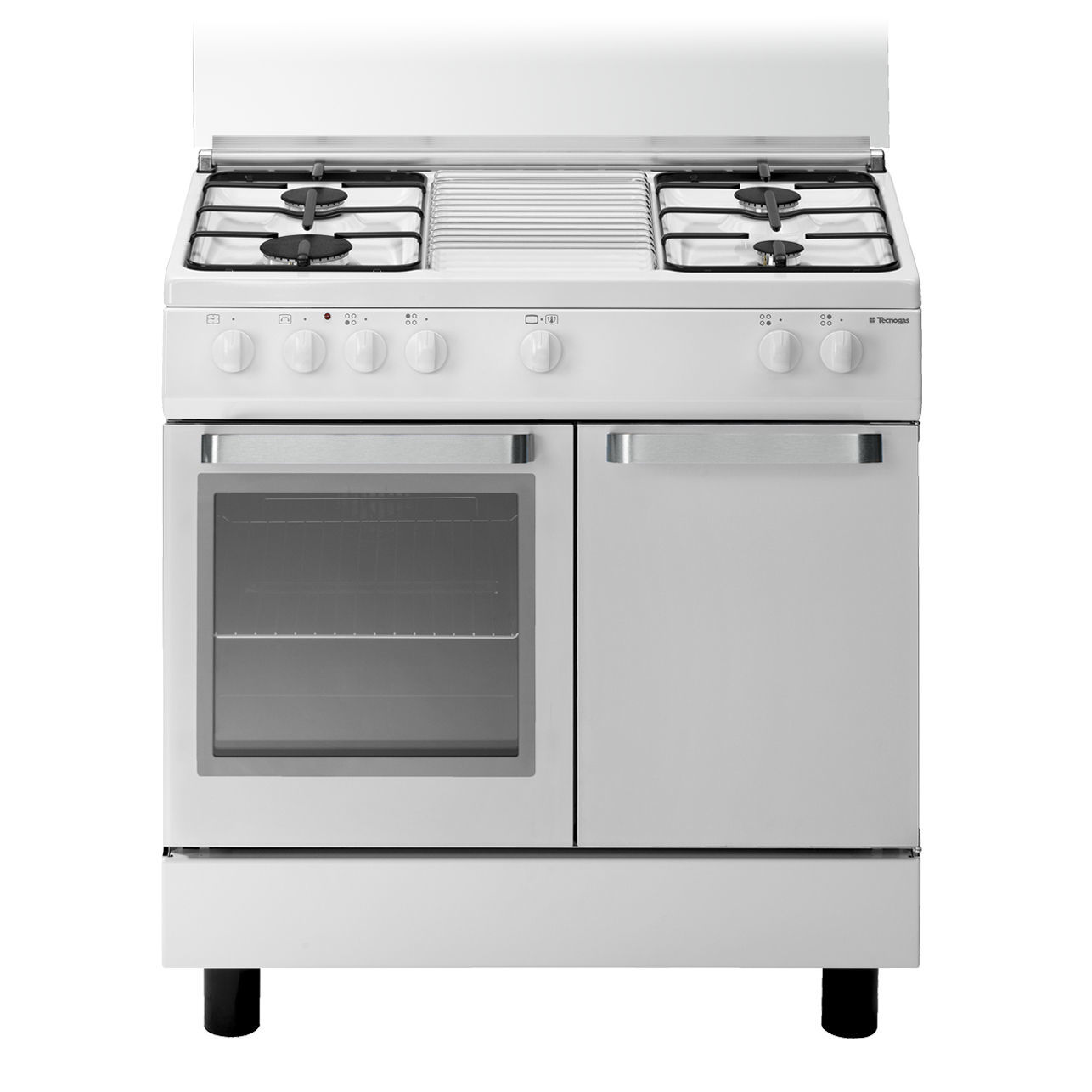 Gas range cooker - D833WS - Tecno SpA - electric / 4 burner / 1 oven