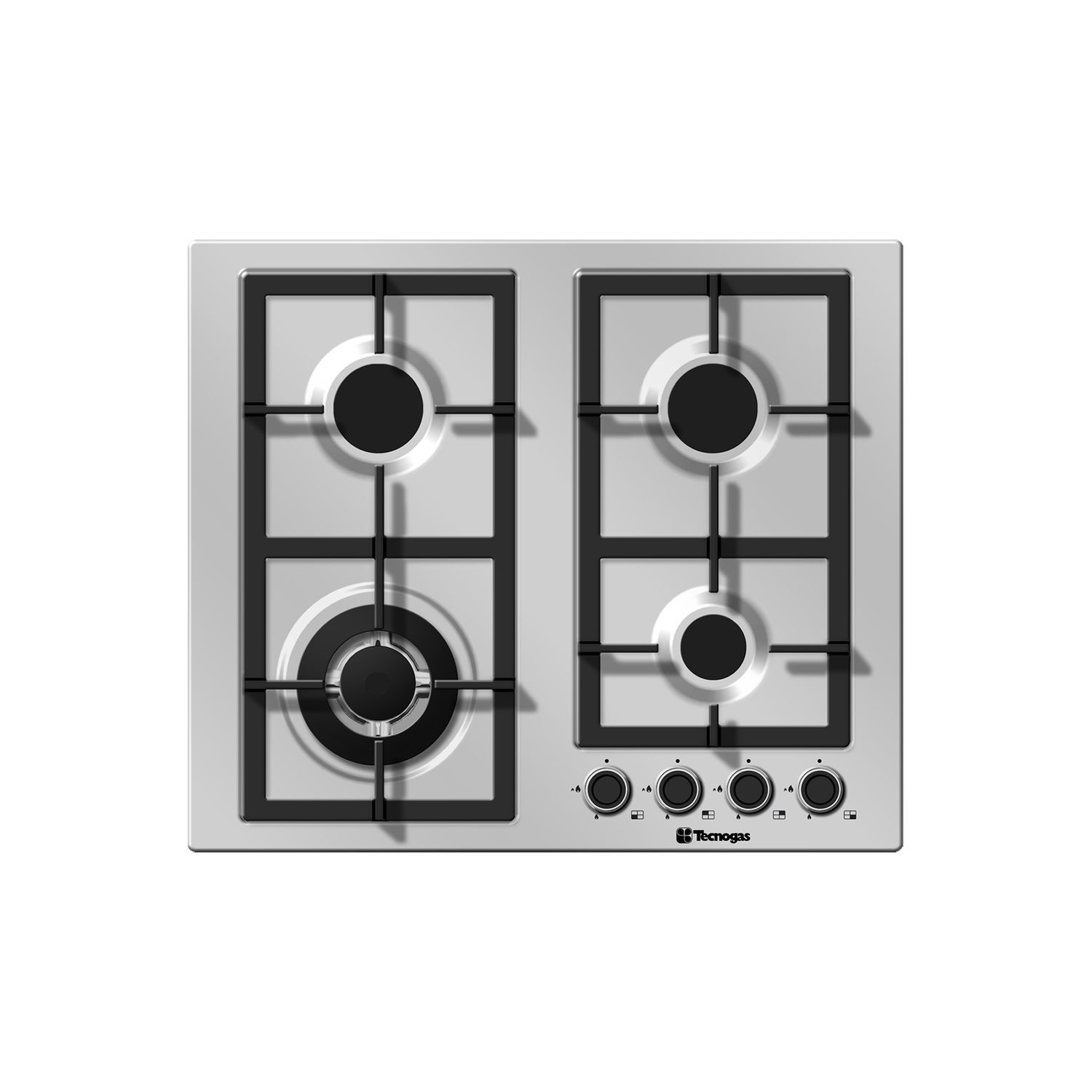Gas hob - PN60GVF4FGX - Tecno SpA - 4 burner / built-in / with knobs