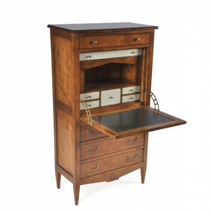 Traditional secretary desk - TESSA - Oficina Inglesa - oak / mahogany ...