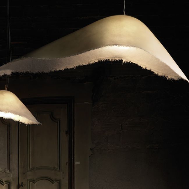 Pendant lamp - MOBY DICK - KARMAN - fiberglass / contemporary / corded