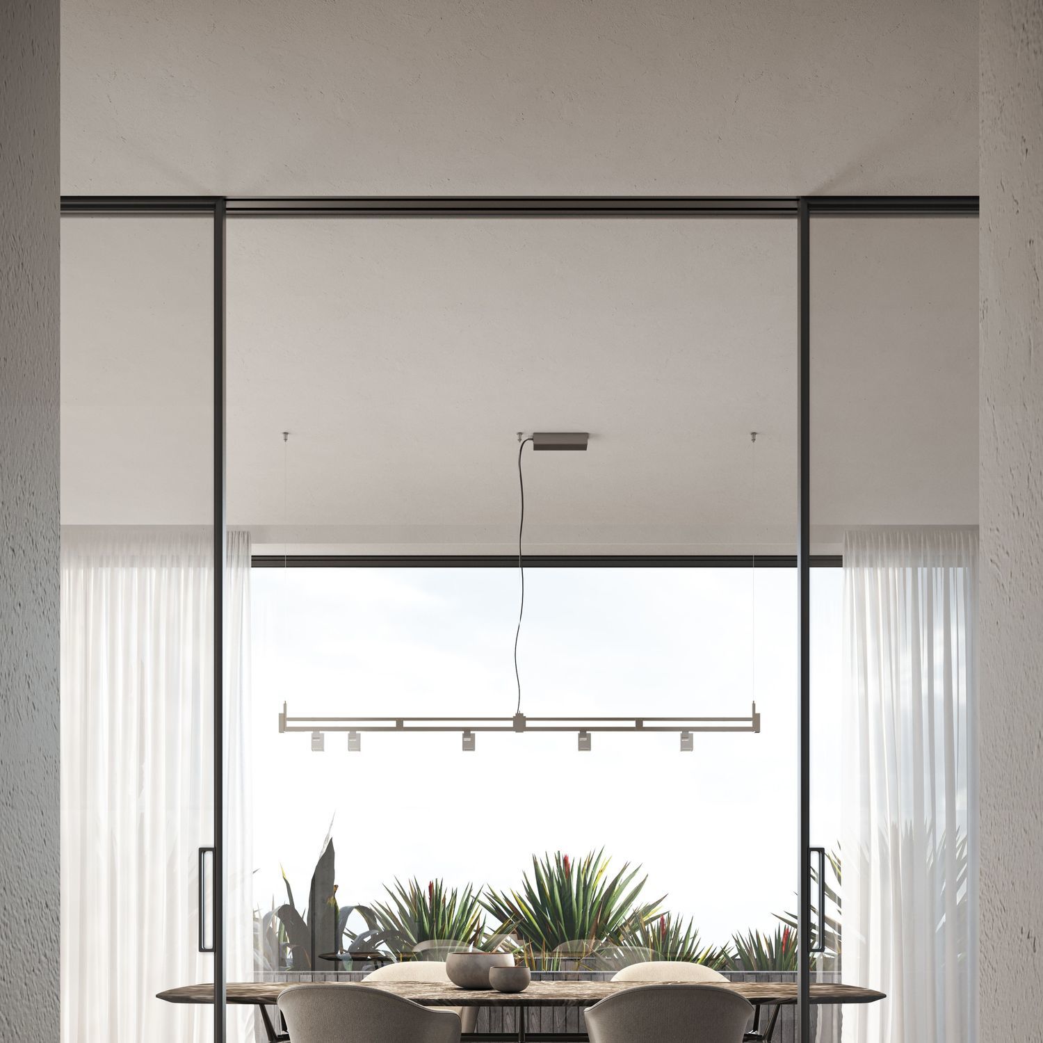 LED track light - AIRTEK ONE - KARMAN - cube / rectangular / aluminum