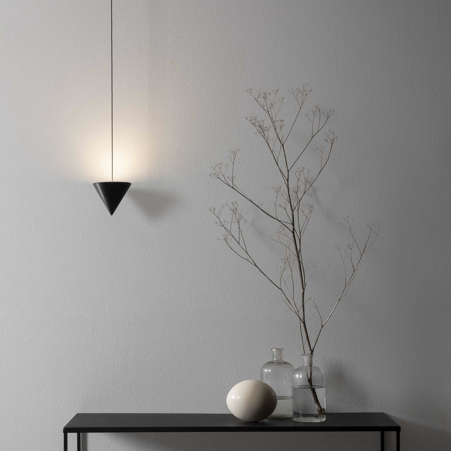 Contemporary wall light - FILOMENA - KARMAN - indoor / aluminum / conical