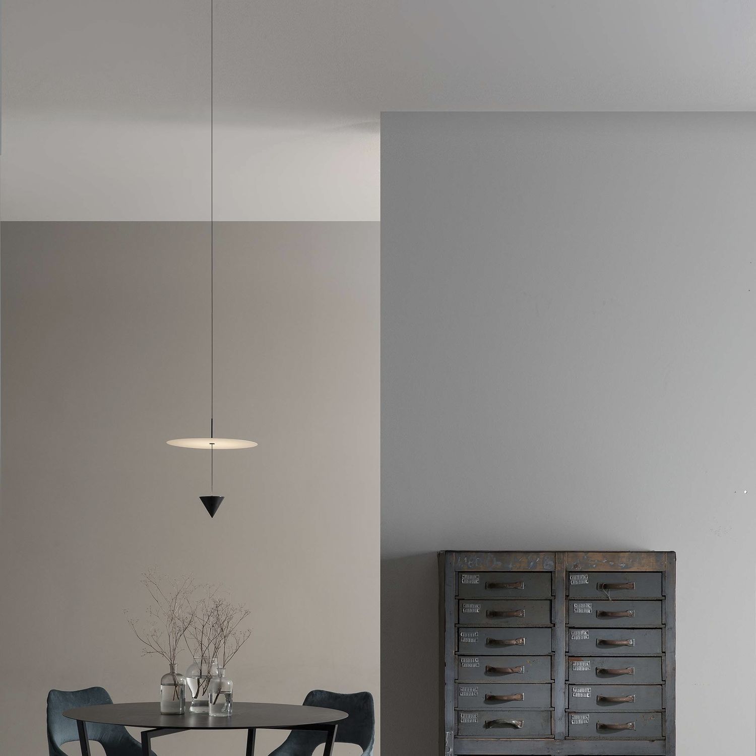 Pendant lamp - STRALUNATA - KARMAN - metal / contemporary / corded