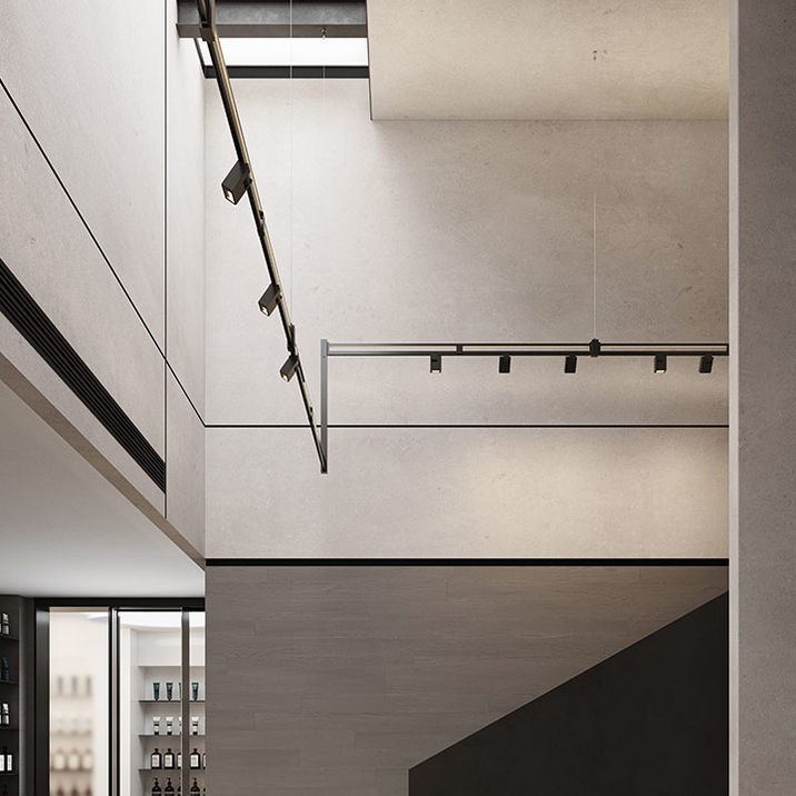 LED track light - AIRTEK ONE - KARMAN - cube / rectangular / aluminum