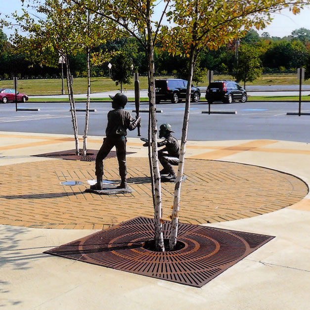 Square tree grate - SUNRISE - IRONSMITH - round / other shapes